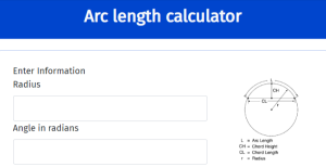 Arc Length Calculator – BizCalcs.com