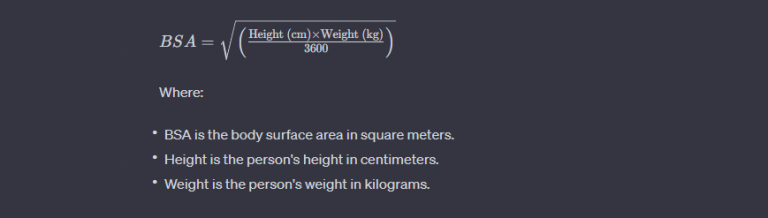 BSA Calculator – BizCalcs.com