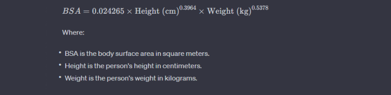 BSA Calculator – BizCalcs.com